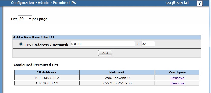 JUNIPER SSG5/SSG20 初始化設定