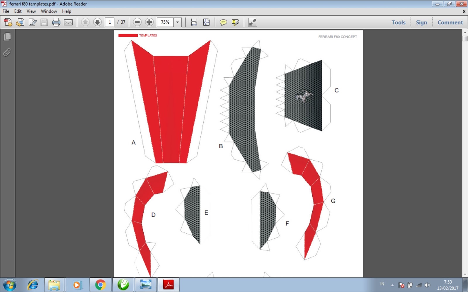 omak creative: FERRARI F80 CONCEPT DIY PAPERCRAFT