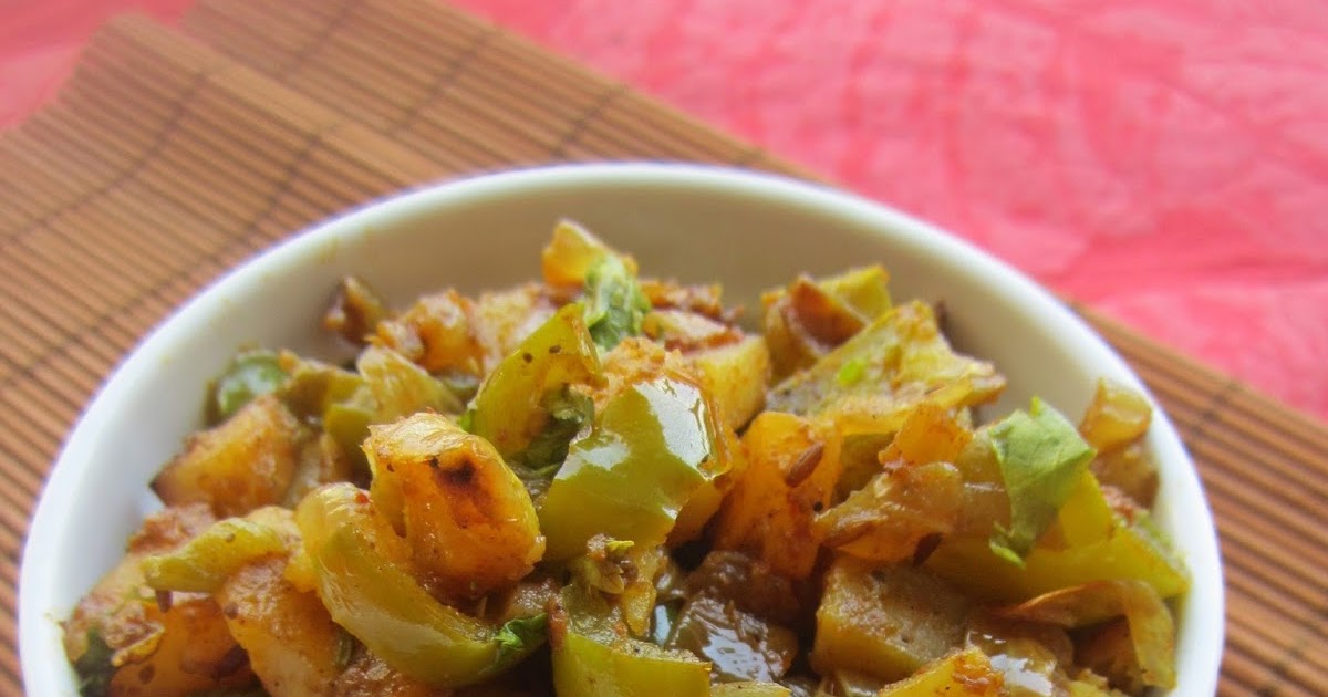 Easycooking: Aloo Capsicum Sabzi | Dry Sabzi for Roti