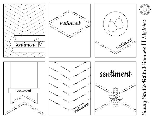 Sunny Studio: Inspiration Week: Introducing Fishtail Banners II Dies ...