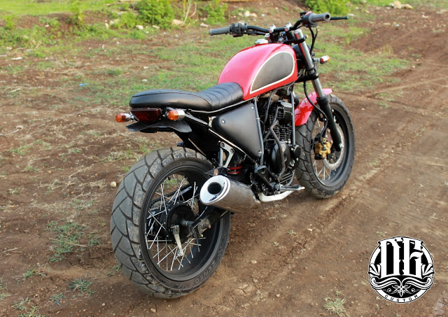 Tangki Knalpot Kustom: Yamaha Scorpio Modifikasi Japstyle
