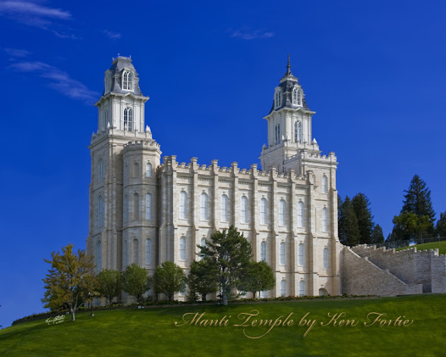 Temples by Ken Fortie: MANTI UTAH TEMPLE