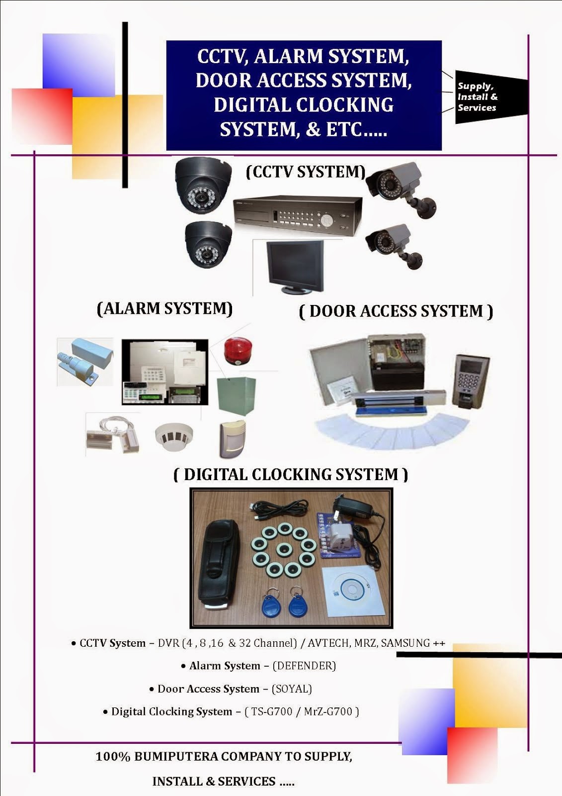 ~CCTV + ALARM + WATCHMAN CLOCK ~: ~DIGITAL CLOCKING SYSTEM / AMANO ...