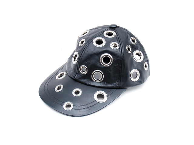 QLOZET NEWS: "BLACK NOON" EYELET CUSTOM LEATHER CAP