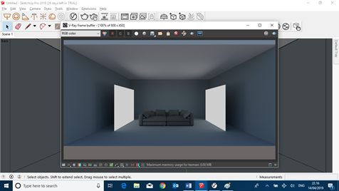 Cara Menggunakan Rectangle light pada Sketchup 2018