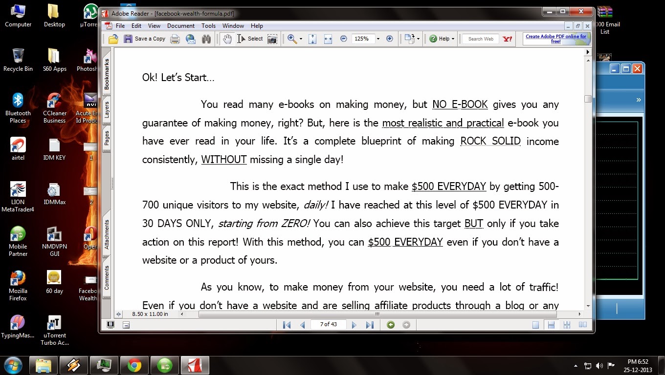 Facebook Wealth Formula