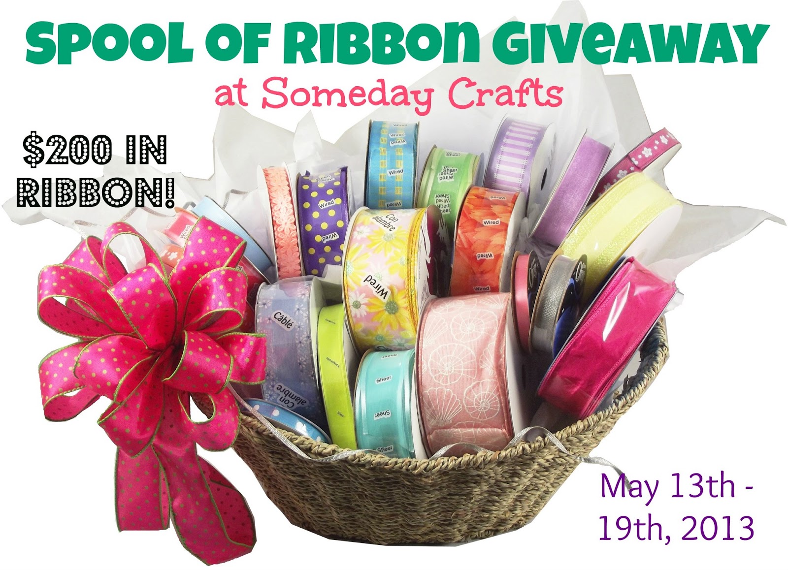 Someday Crafts: Spool of Ribbon Promo and Giveaway!