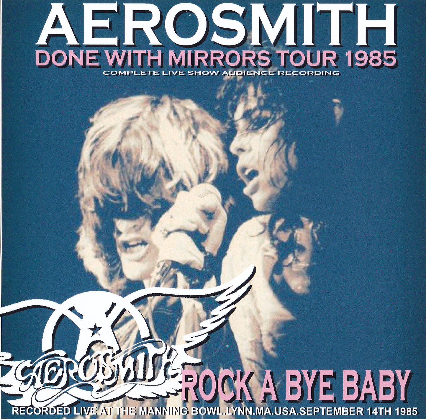AEROSMITH BOOTLEGS COVER ARTS: ROCK A BYE BABY ( lynn 1985 )