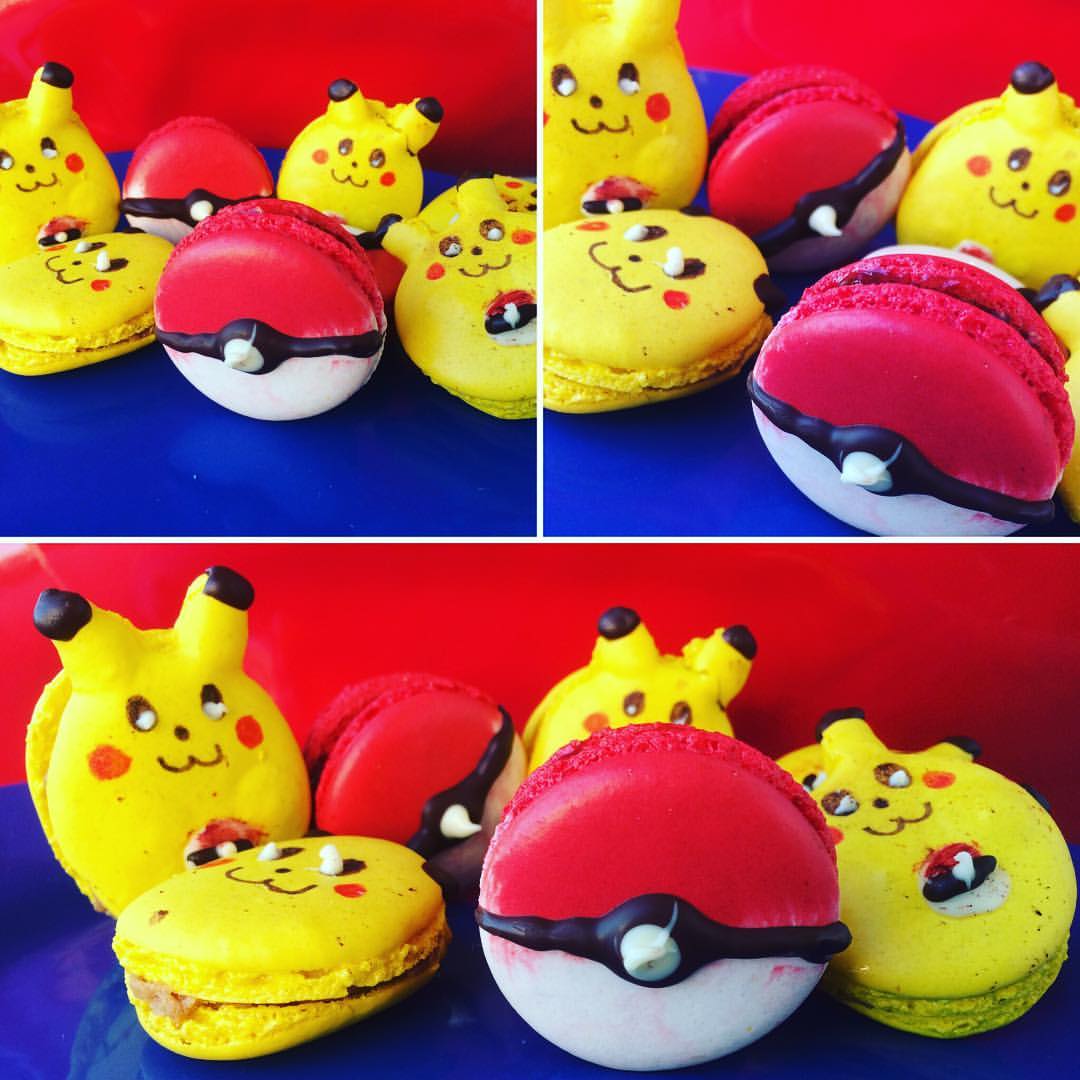 Les Douceurs de Valérie: Macaron Pikachu & Pokemonball