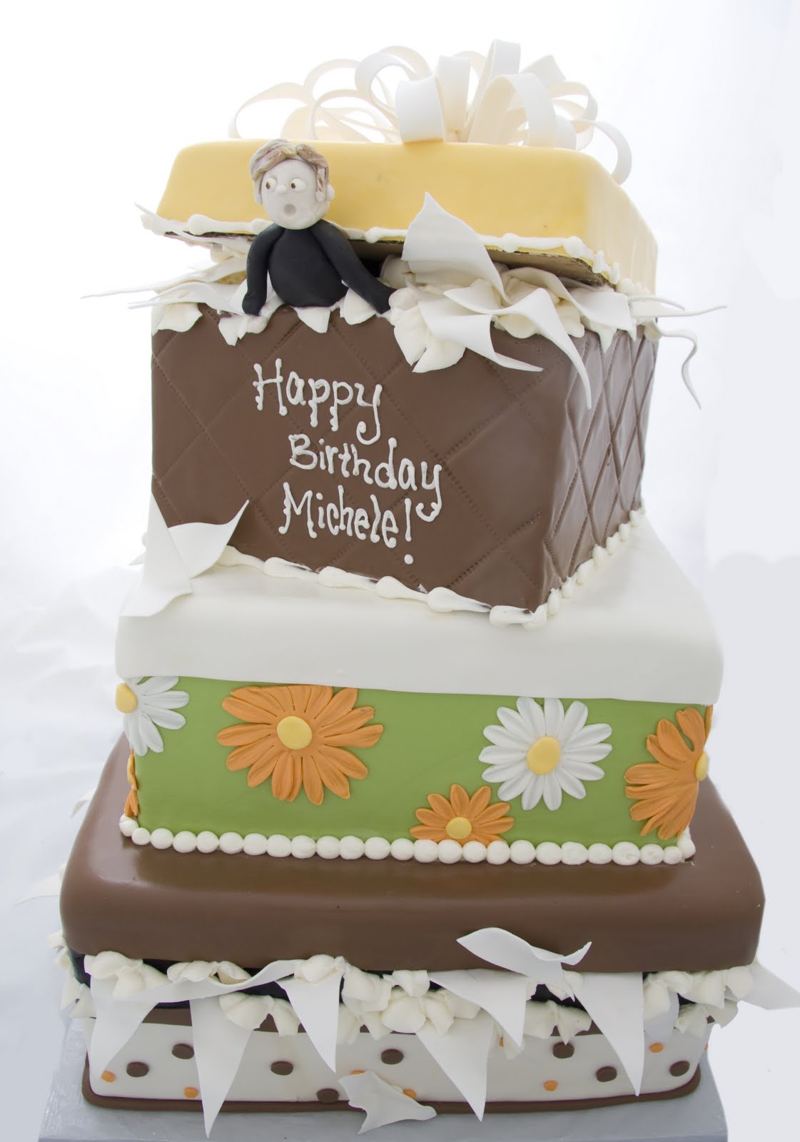 The Crimson Cake Blog: Stacked Gift Box Cake