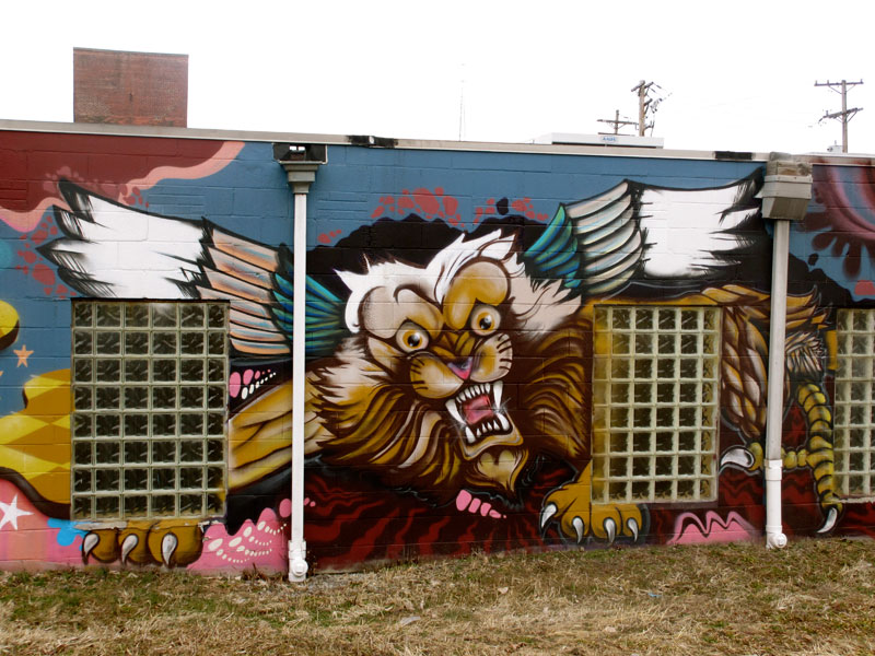 Pittsburgh Murals and Public Art: Pinball Mural by Soviet, Remix, Smae