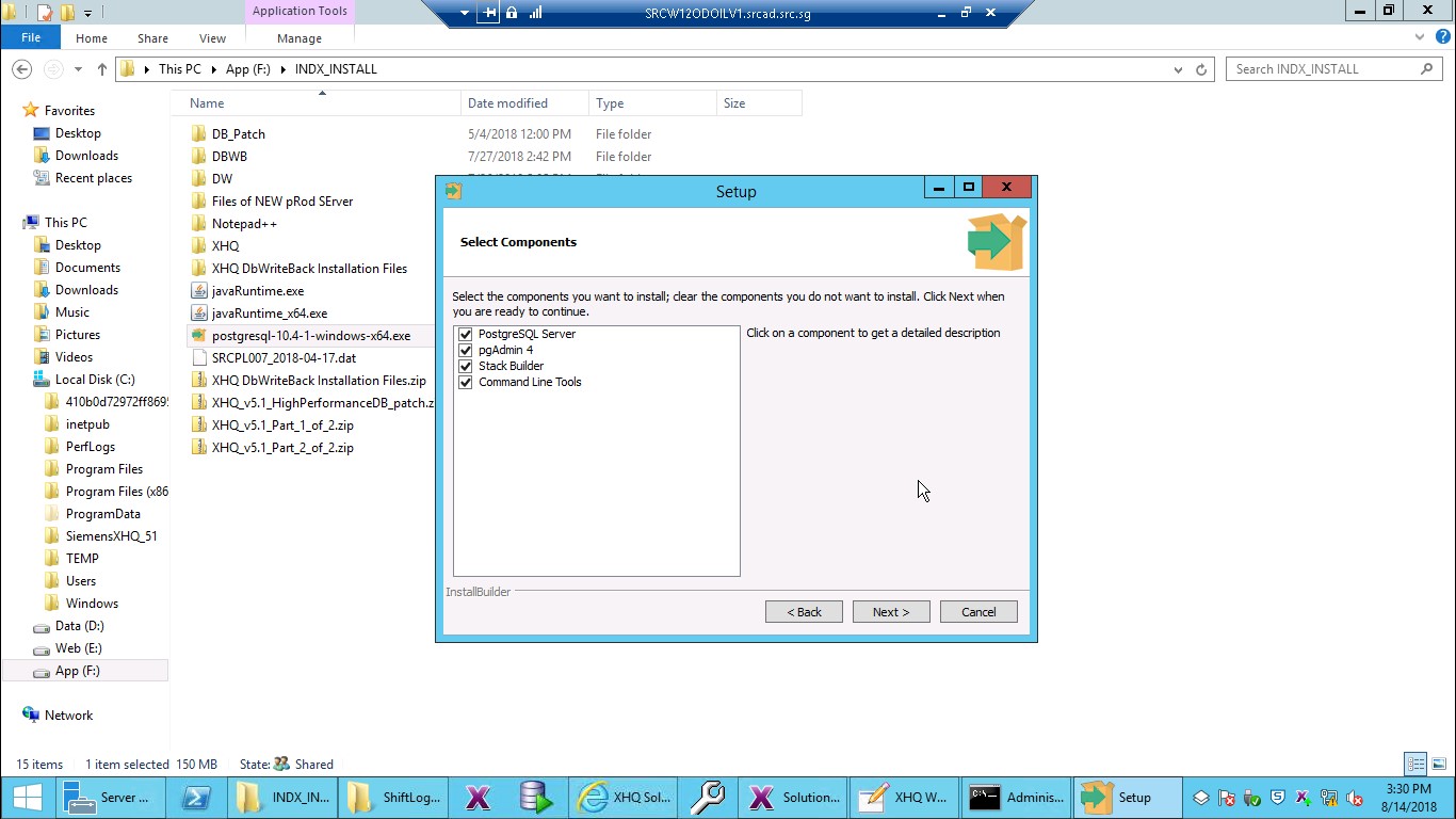 Installing Postgre SQL, Creating the DB and restoring the DB Installing Postgre SQL, Creating the DB and restoring the DB