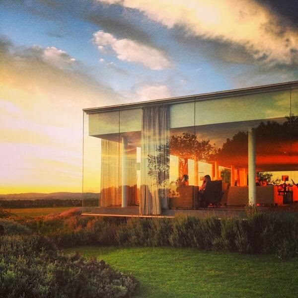 Enjoying Sunset at Glass House