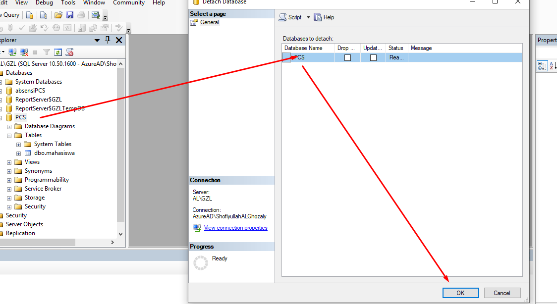 [SQL Server] Cara Detach dan Attach Database (mengamankan database) | AL Gzl