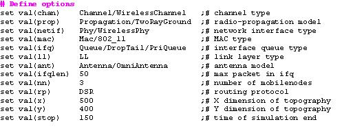 Tcl script to make TCP communication between nodes using DSR routing protocol NS2 WIRELESS ...