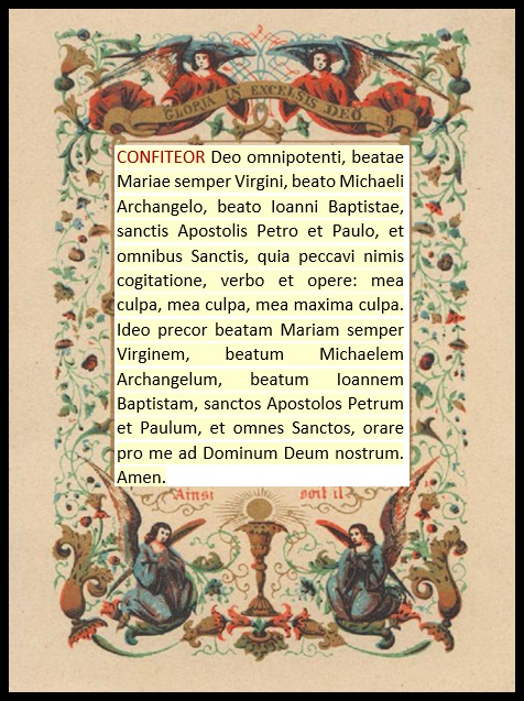 SENDARIUM: ORAÇÃO: CONFITEOR