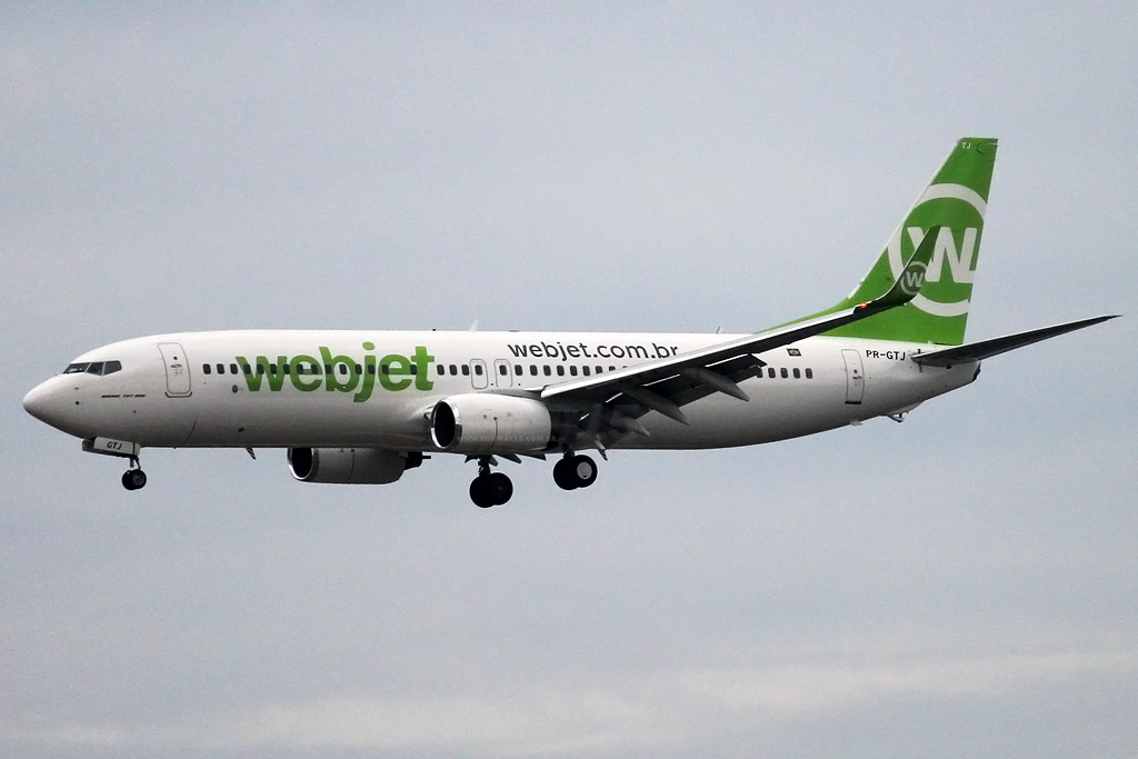 SBCT NEWS: WEBJET 6721- INICIO DOS 737-800 NO SBCT