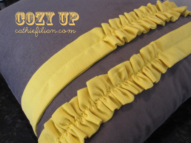 Cathie Filian: I love Ruffles! DIY tutorial on a ruffle and corduroy ...