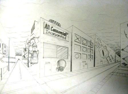 ARTISUN: 2-Point Cityscapes - Student Work