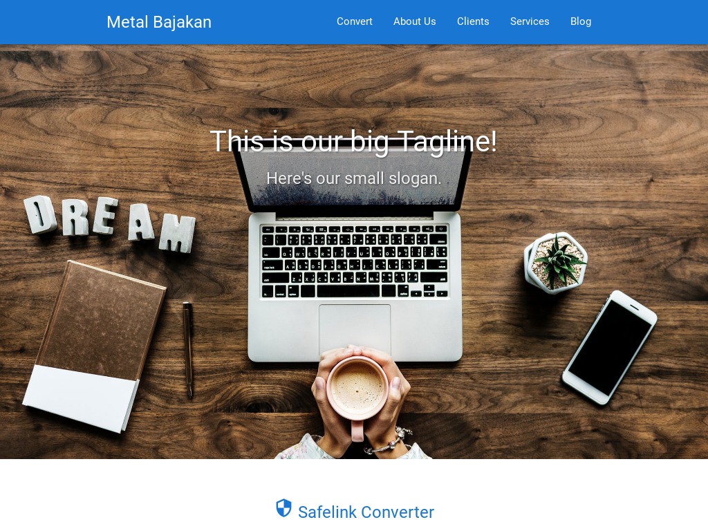 Safelink with Materialize CSS Responsive Blogger Template - Yukatemplates