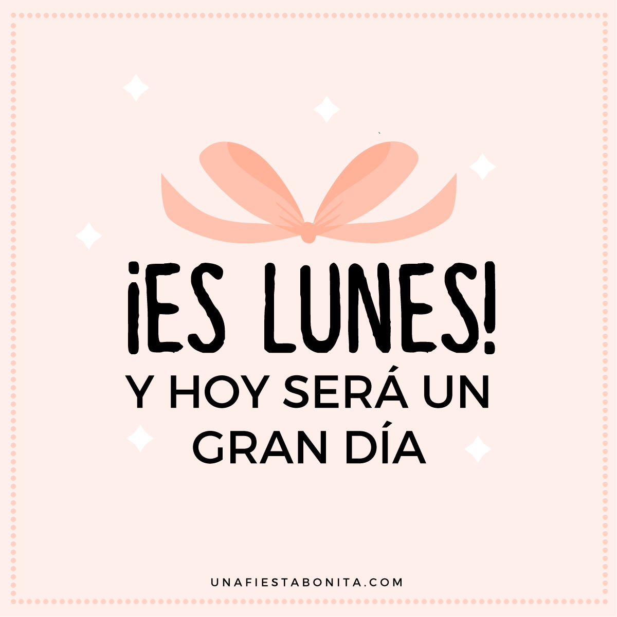 Cartelitos bonitos para el día lunes - Mi diamante azul