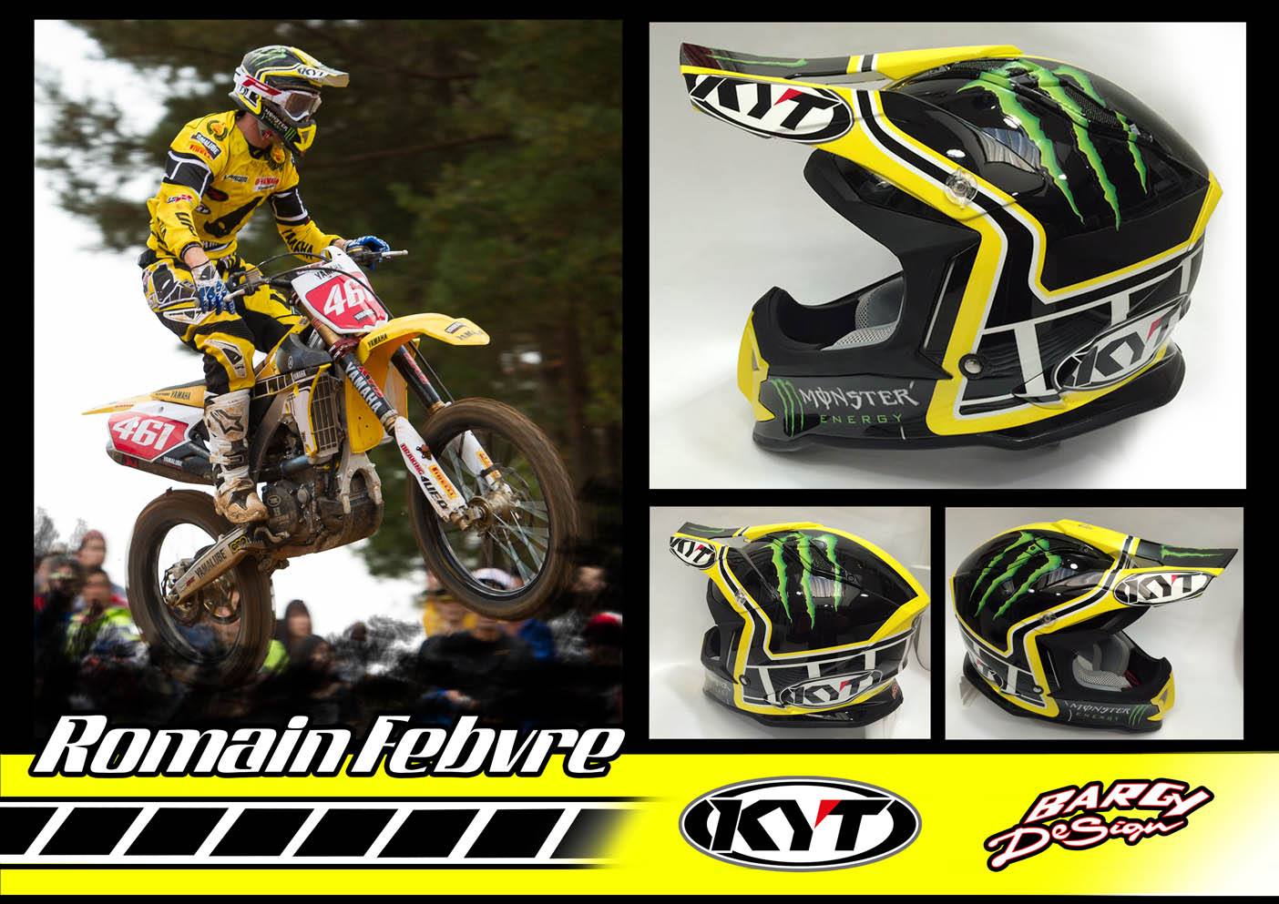 Racing Helmets Garage: KYT Strike Eagle R.Febvre Japan 2015 by Bargy Design