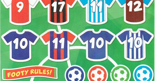 Football Cartophilic Info Exchange: Footy! magazine - Sticker Sheet