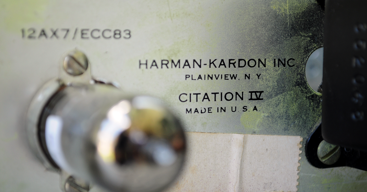 Magic Moment: Harman Kardon Citation IV Modification