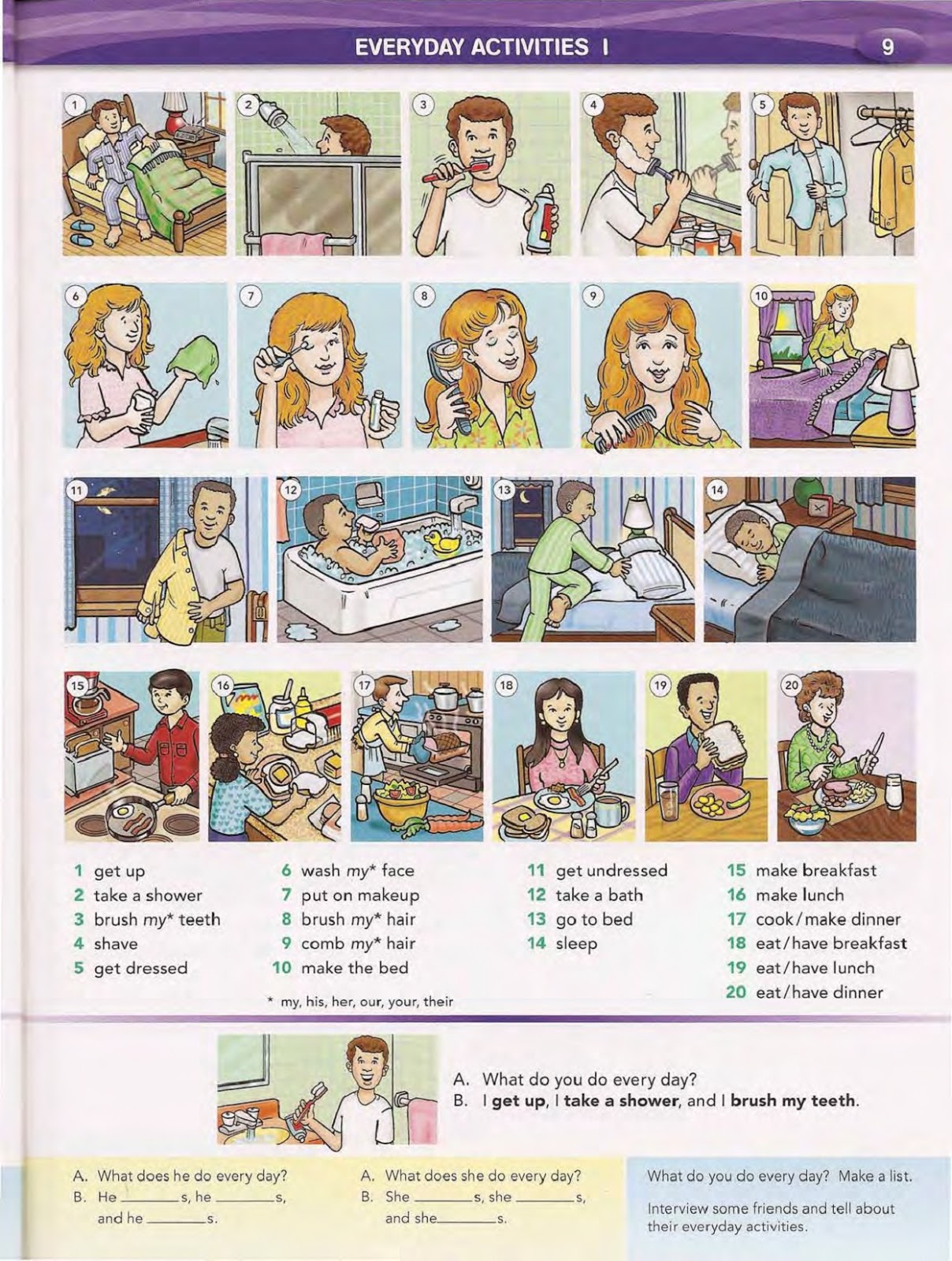 Leccion 4: Everyday Activities l | Word by Word Basic