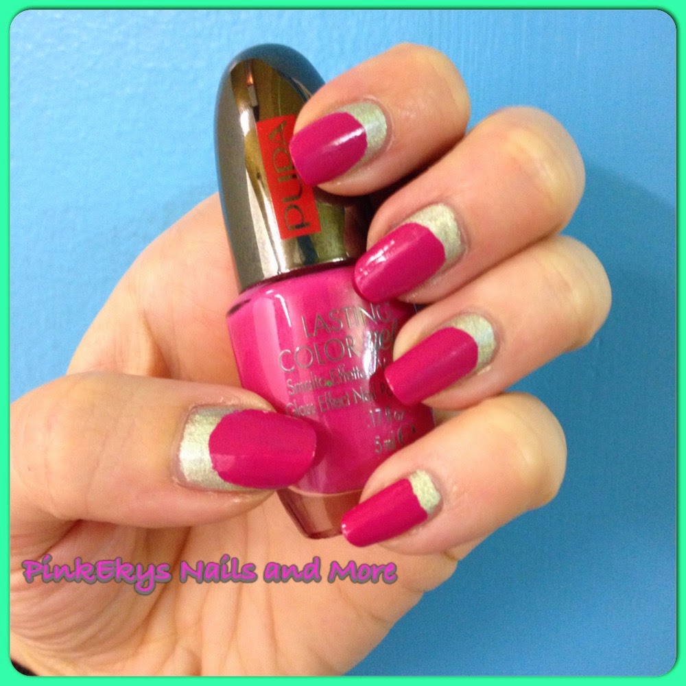 Pinkekys : Nails Tutorial: Another French Reverse