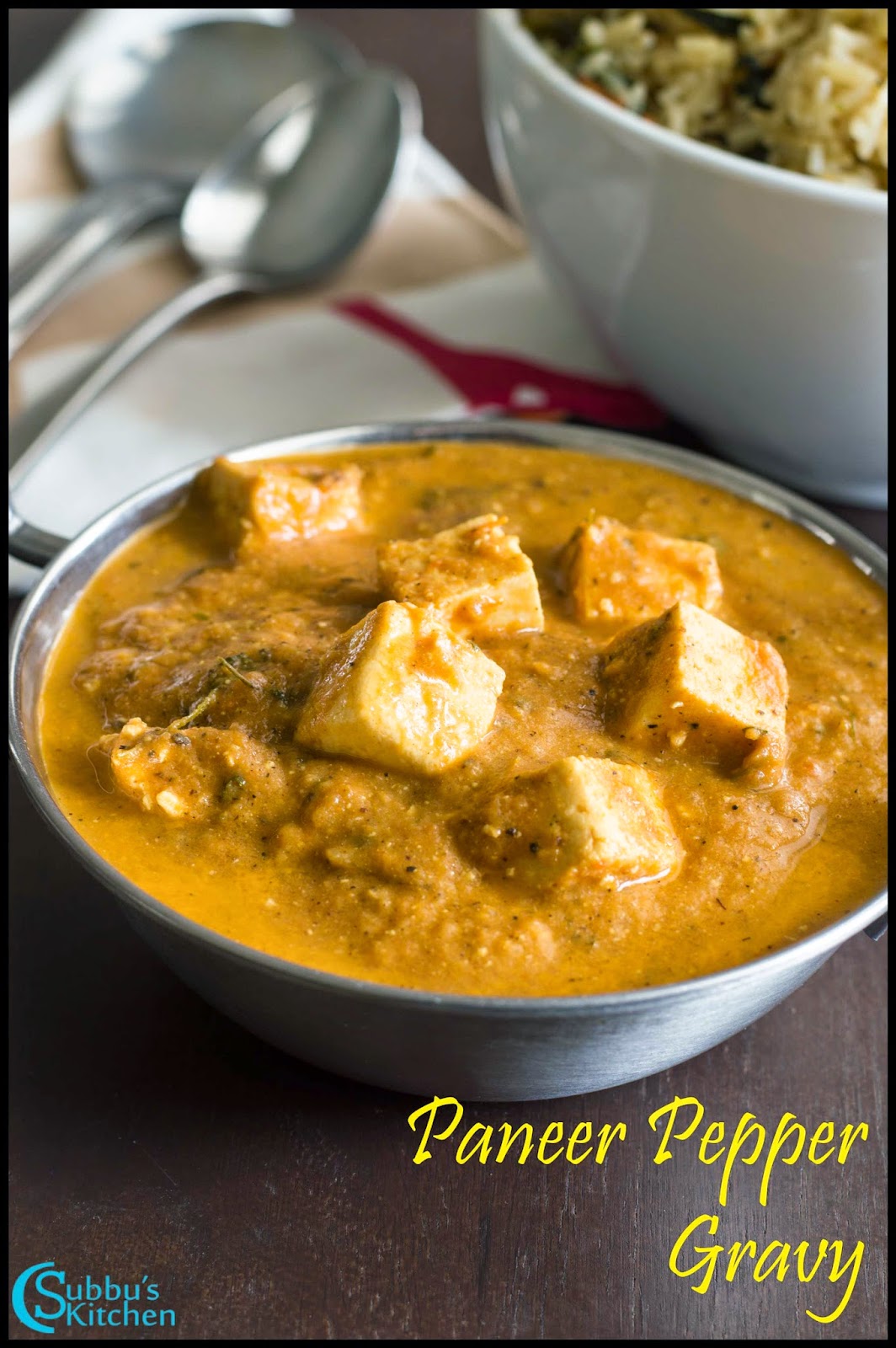 Paneer Pepper Masala Recipe | Cottage Cheese in Pepper Gravy Recipe ...