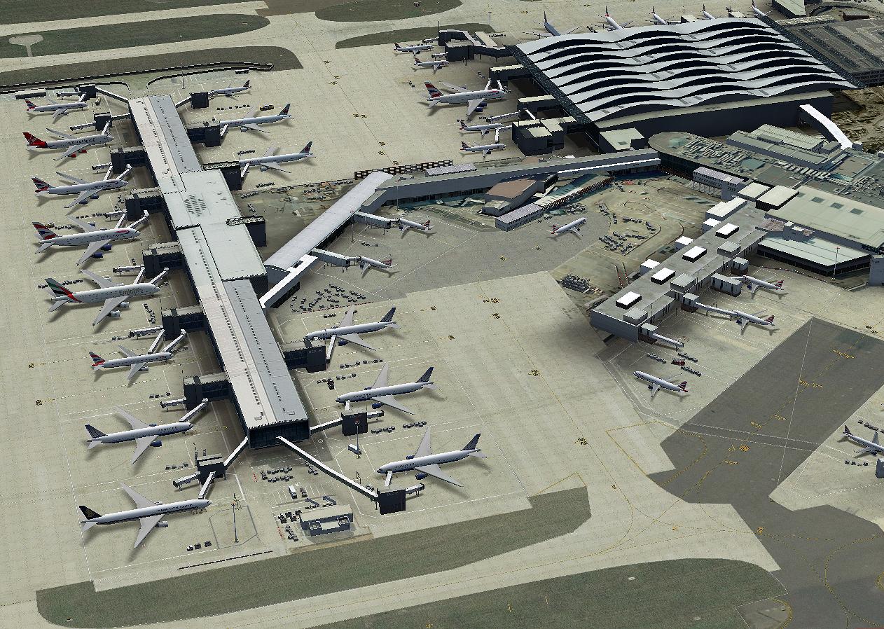 AirDailyX: First screenshots of UK2000 Heathrow V3!