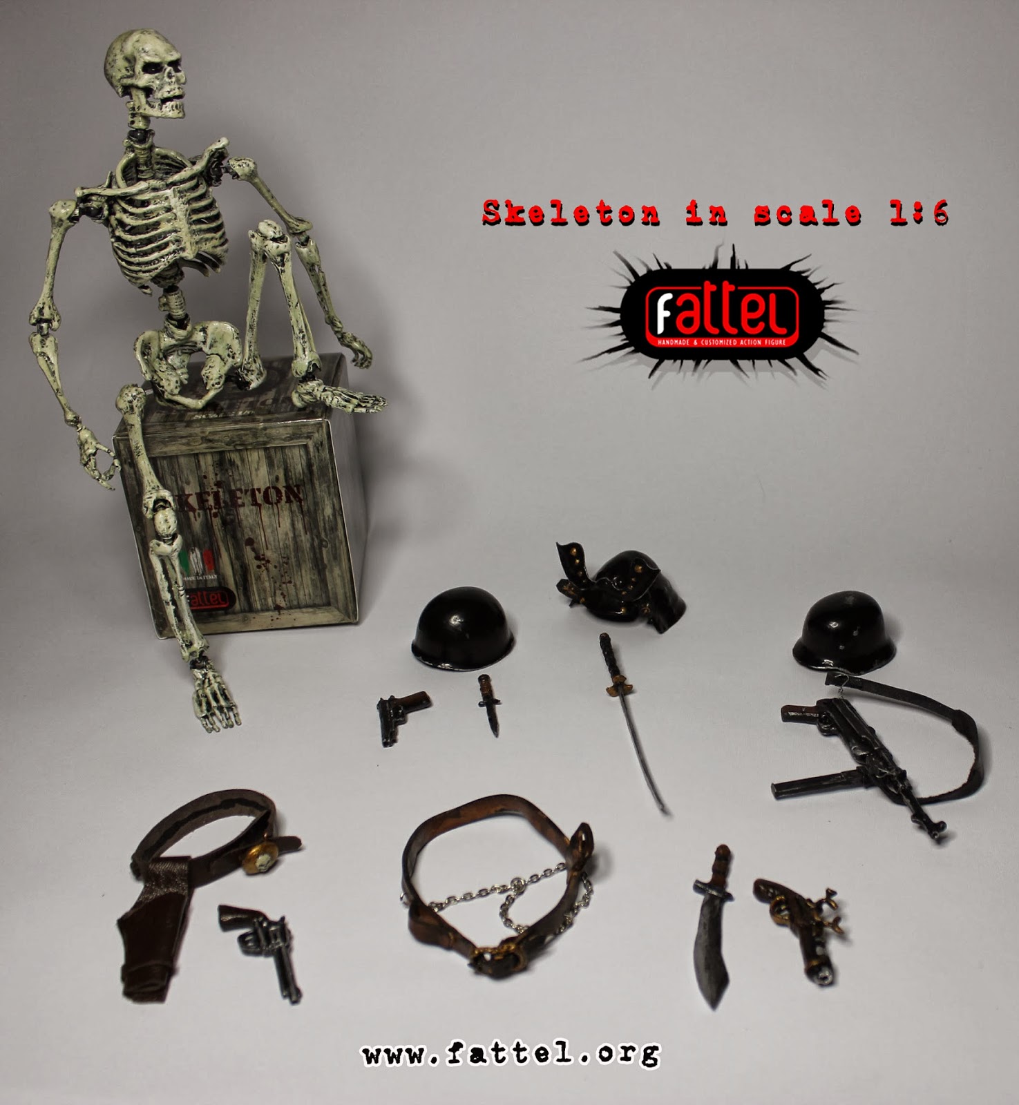 Action figure skeleton by Fattel: skeleton in scale 1:6