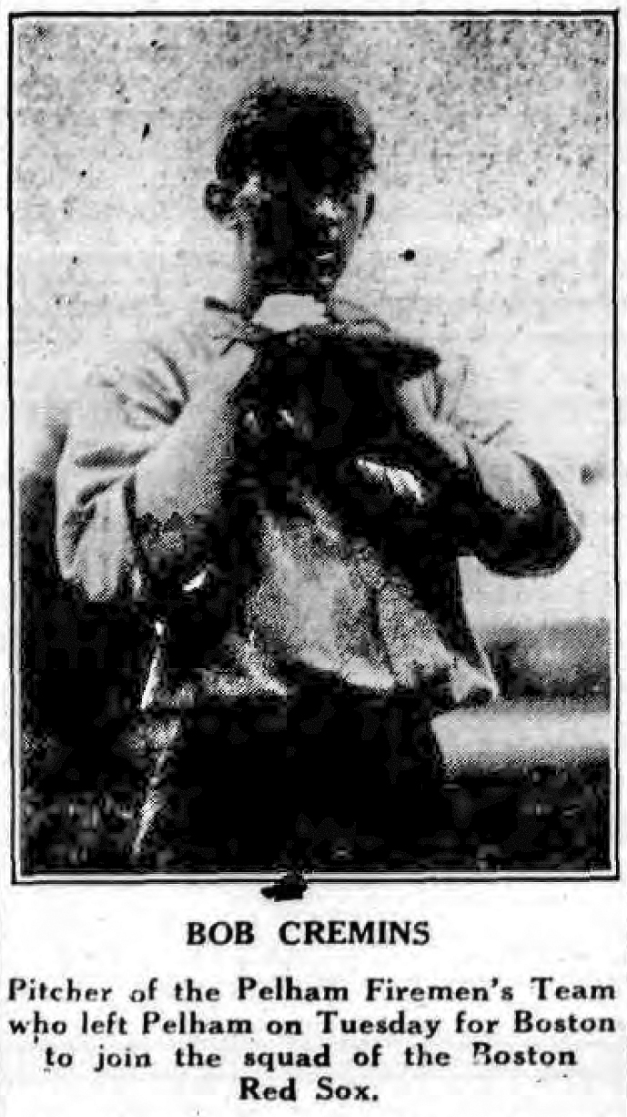 Historic Pelham: Famed Pelham Athlete Bob Cremins Made the Boston Red ...