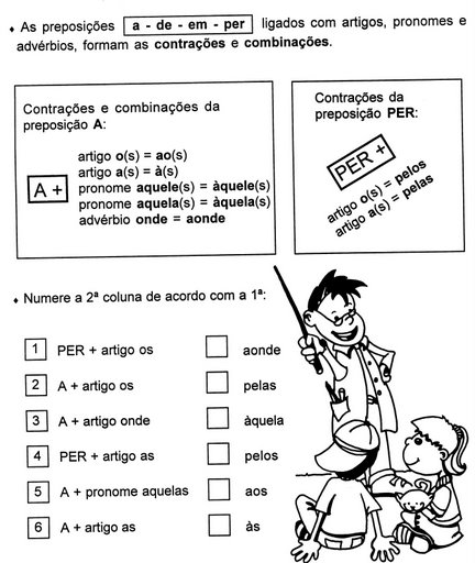 PREPOSIÇÃO ATIVIDADES PARA IMPRIMIR . Português - Gramática ...