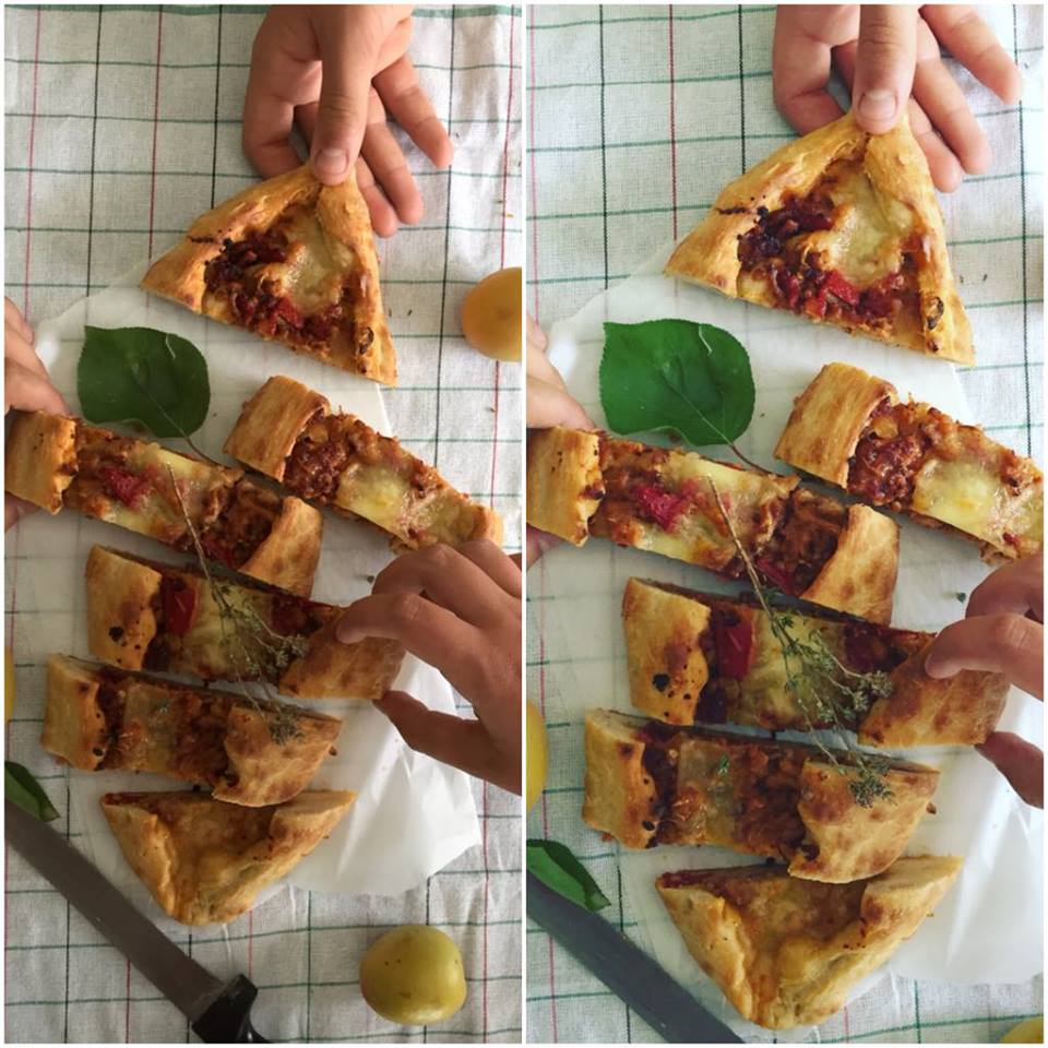 MI ADORABLE COCINA: PIZZA ÁRABE