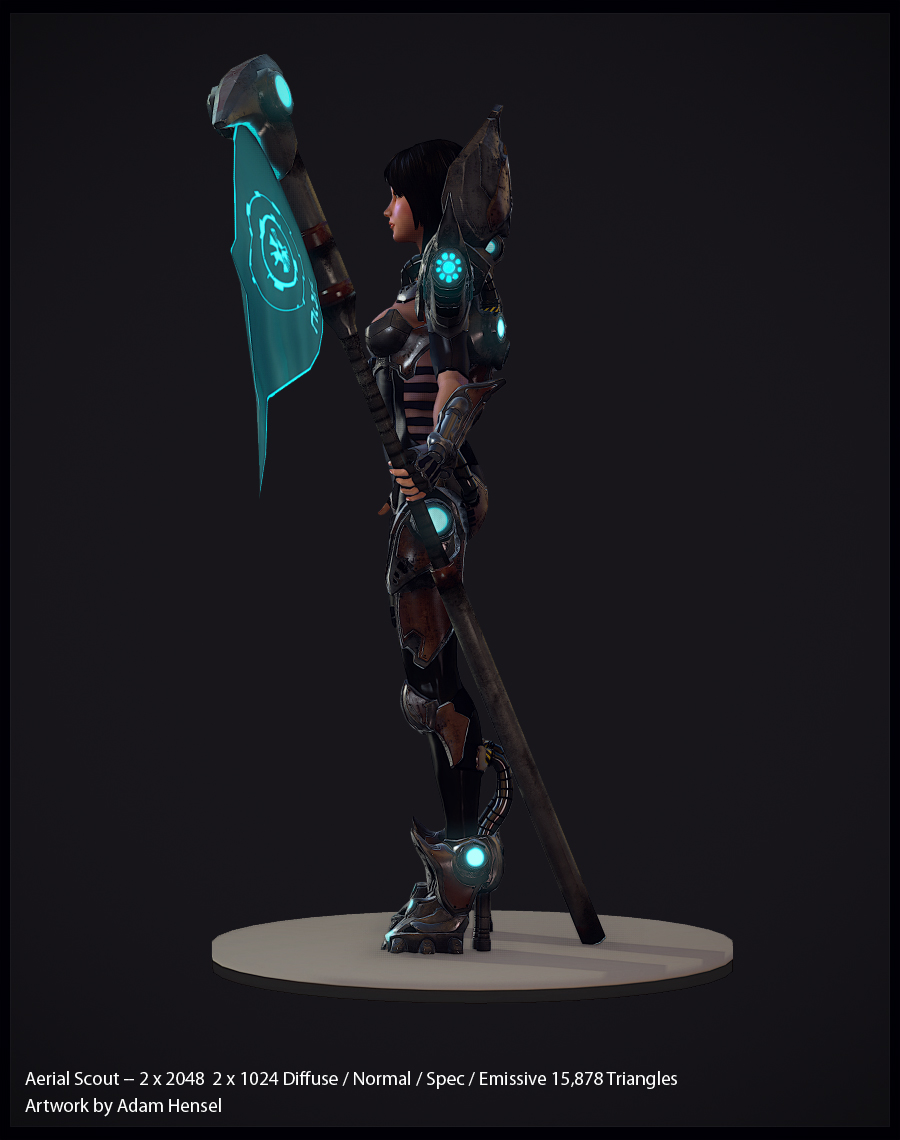 Aerial Scout Game Character — polycount
