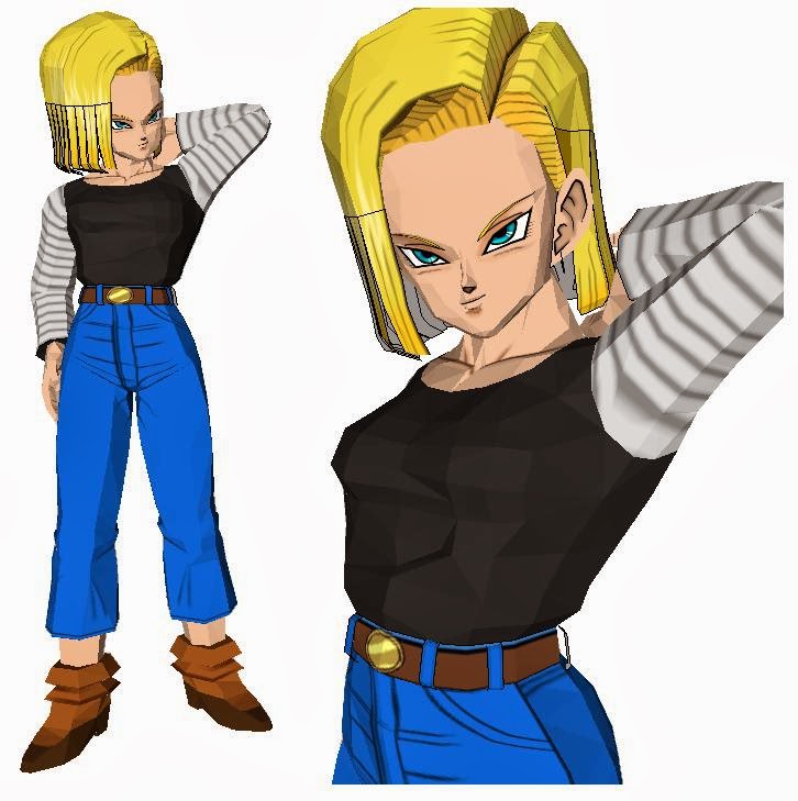 Papercraft Dragon Ball Android 18 - Papercraft4u | Free Papercrafts ...