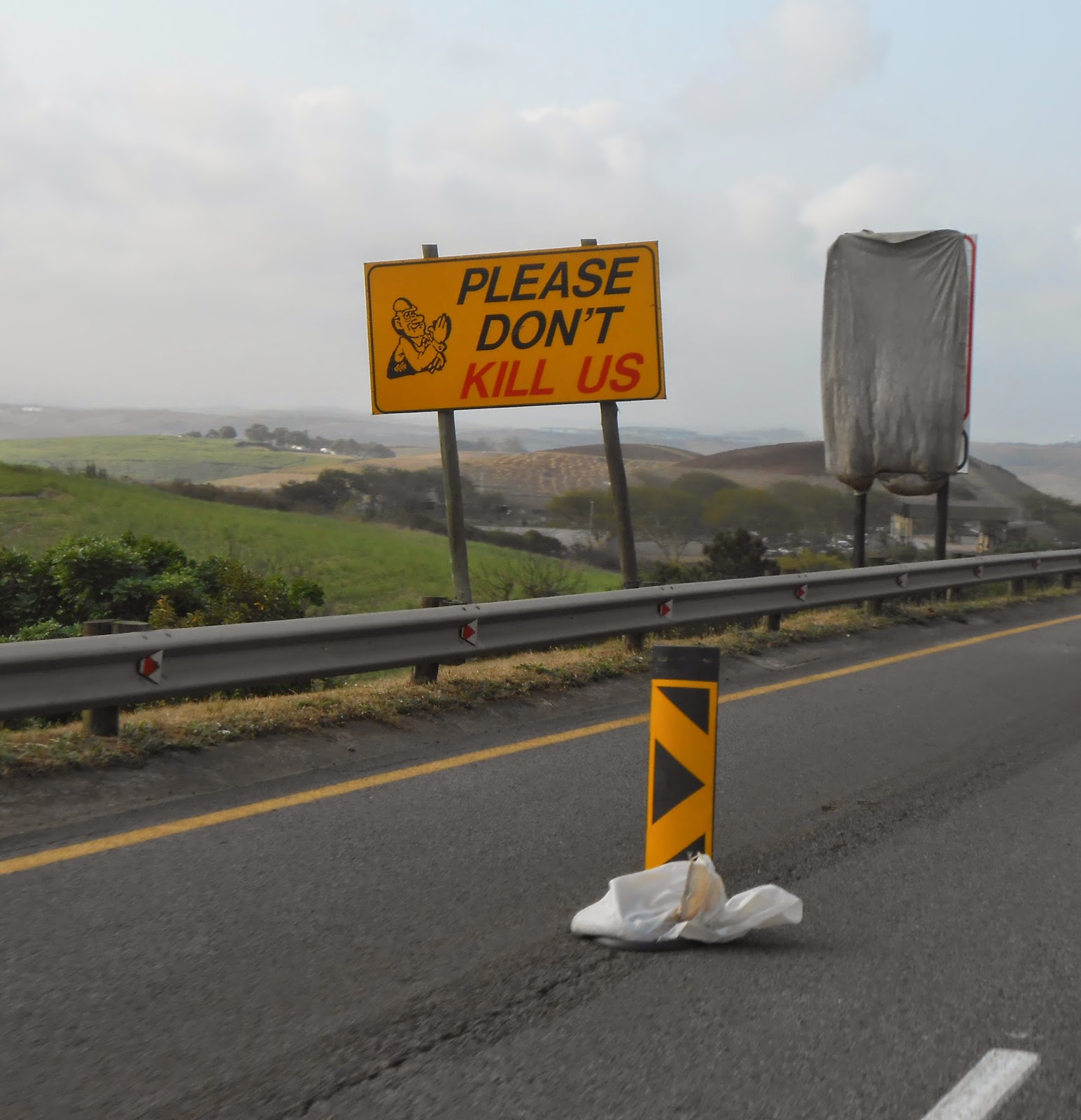 South Africa Durban Mission: Road Construction Sign
