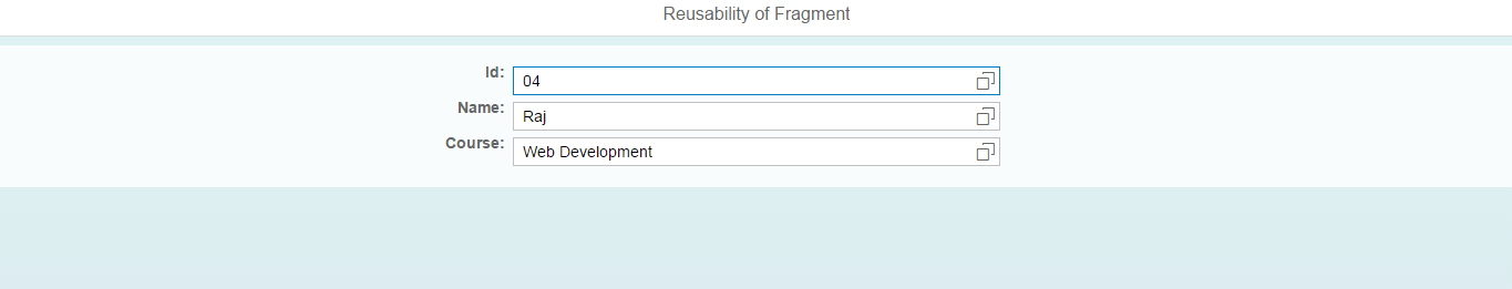SAPUI5/SAP FIORI snippets and information: Reusability of Fragment