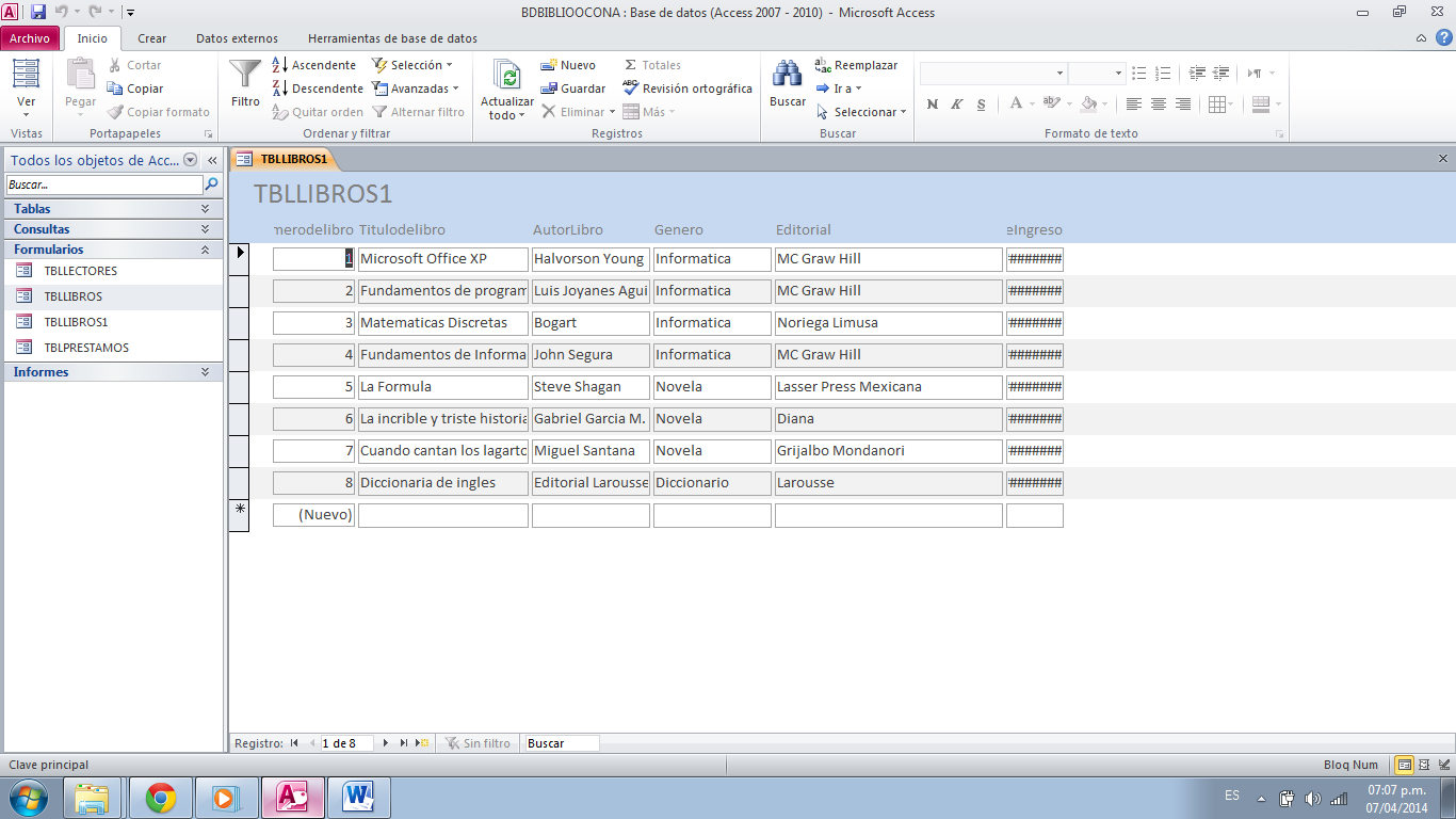 microsoft access: como hacer formularios en access