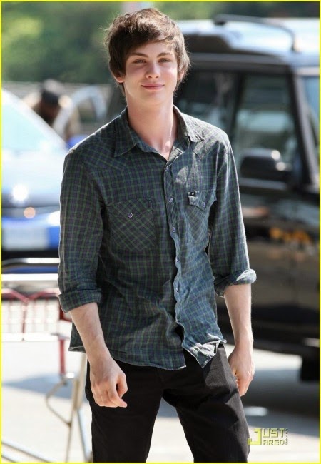 JOY!: Logan Lerman: Si Baby Face Percy Jackson