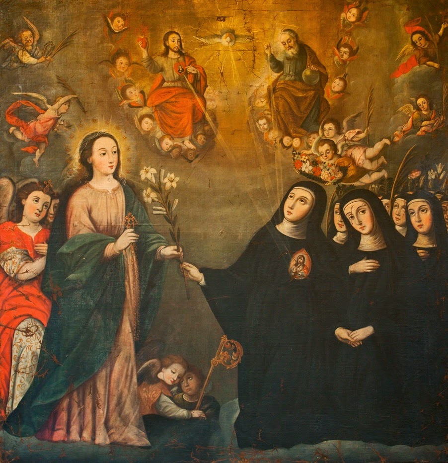 Imágenes: Anónimo. Visión de santa Gertrudis