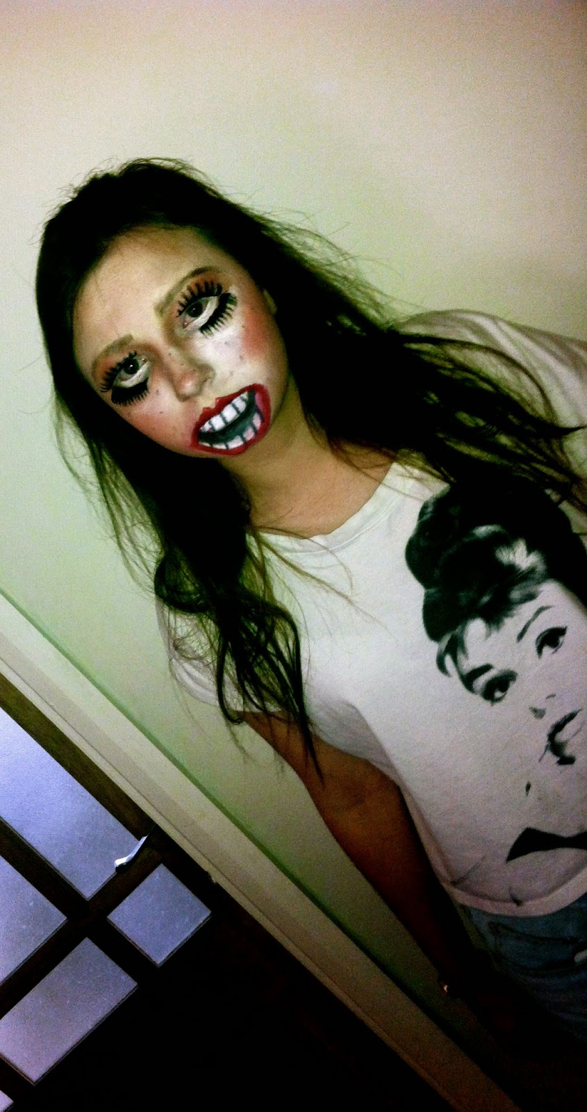 Beauty Is A Creation of Art: Theatrical Makeup Look- Creepy, Scary Doll