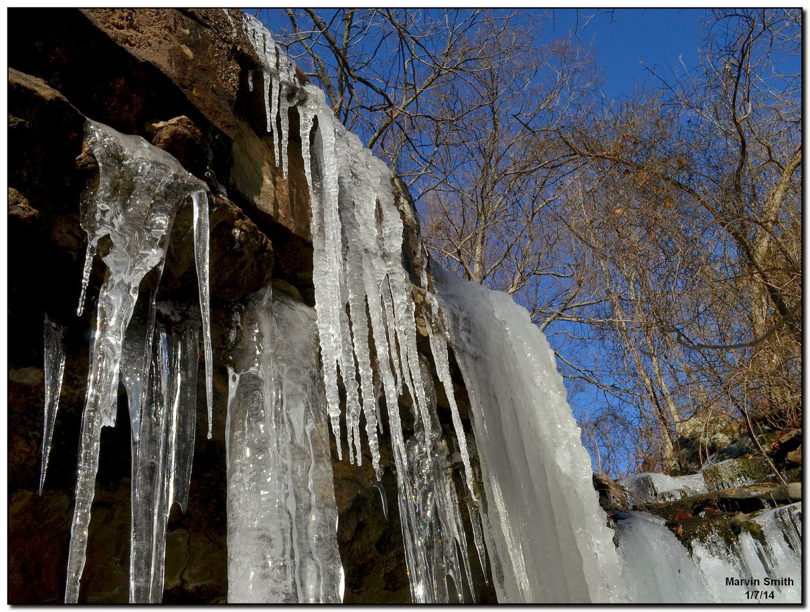 Nature in the Ozarks: Icy Waterfall