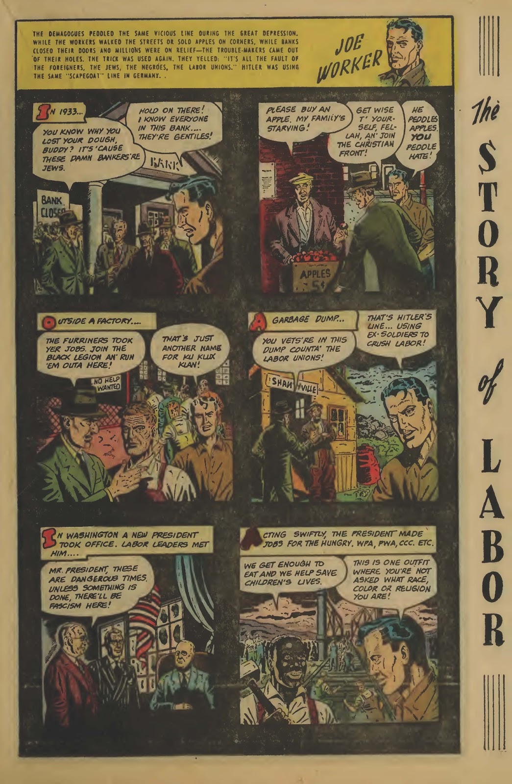 Kleefeld on Comics: On History: Joe Worker & The Story of Labor