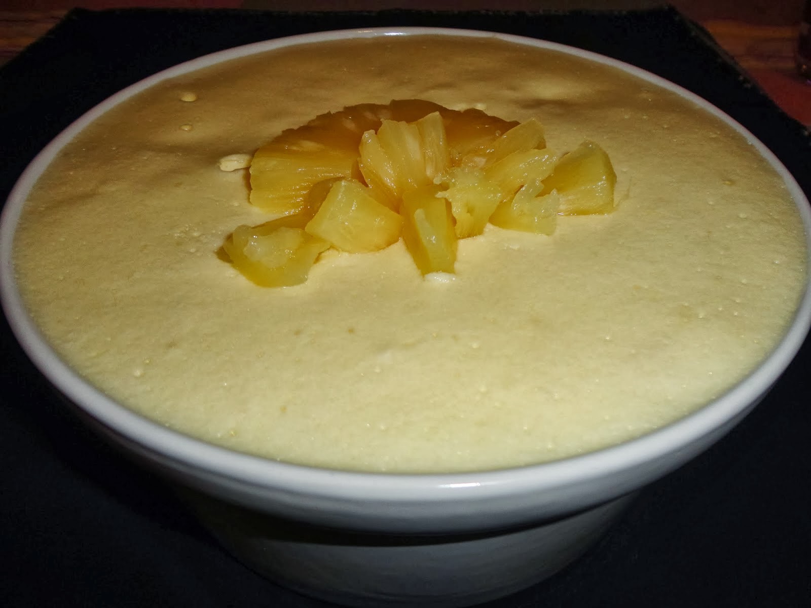 temperado a gosto...: Mousse de ananás