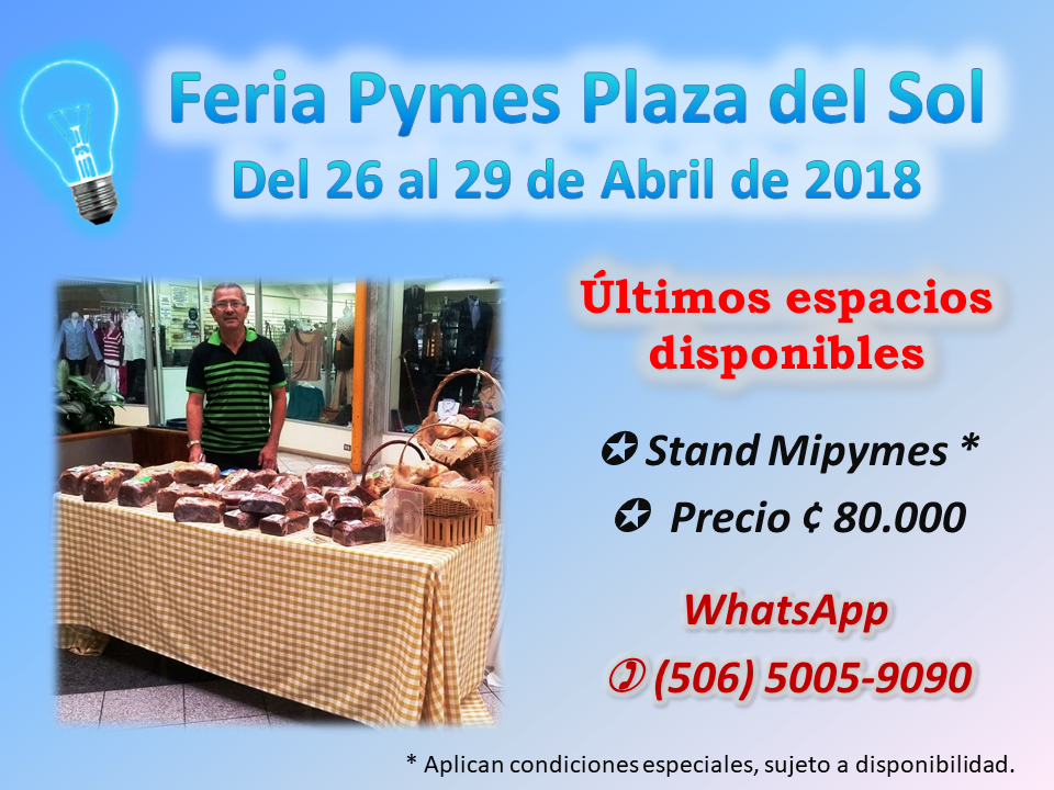 Feria Pymes Costa Rica: Adquiere tu Stand MiPymes en la Feria Pymes ...