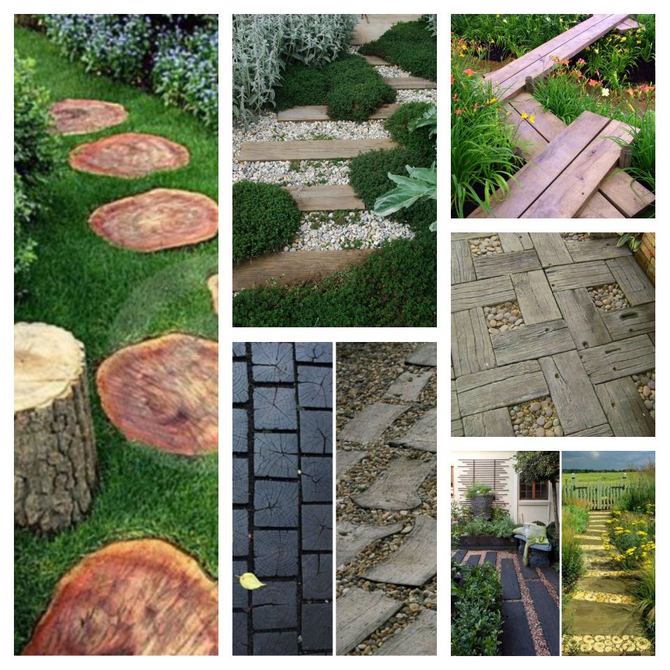 27 ideas with wooden garden paths to be closer to nature - Diy Fun World