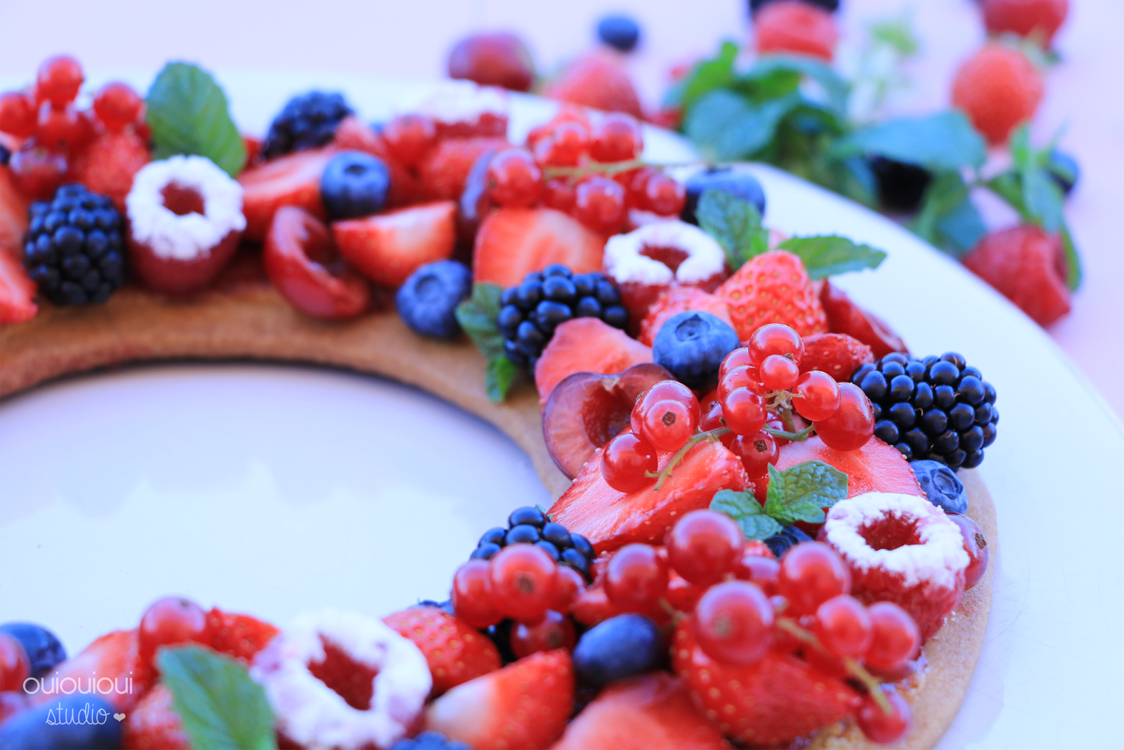 OUI OUI OUI studio: MIAM !!! TARTE COURONNE DE FRUITS ROUGES